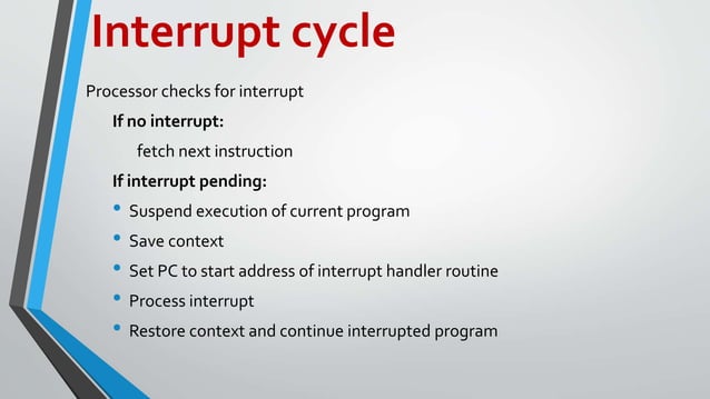 Interrupt In Real Time System Pptx Operating Systems Computer