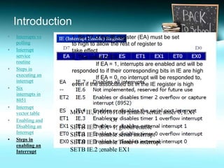 Interrupt programming | PPTX