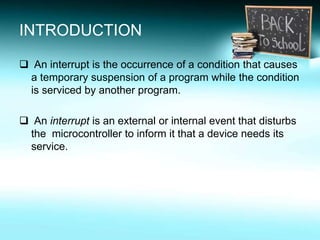 Interrupt programming | PPTX