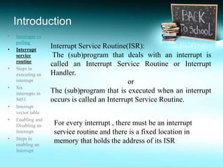 Interrupt programming | PPTX