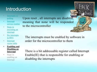Interrupt programming | PPTX