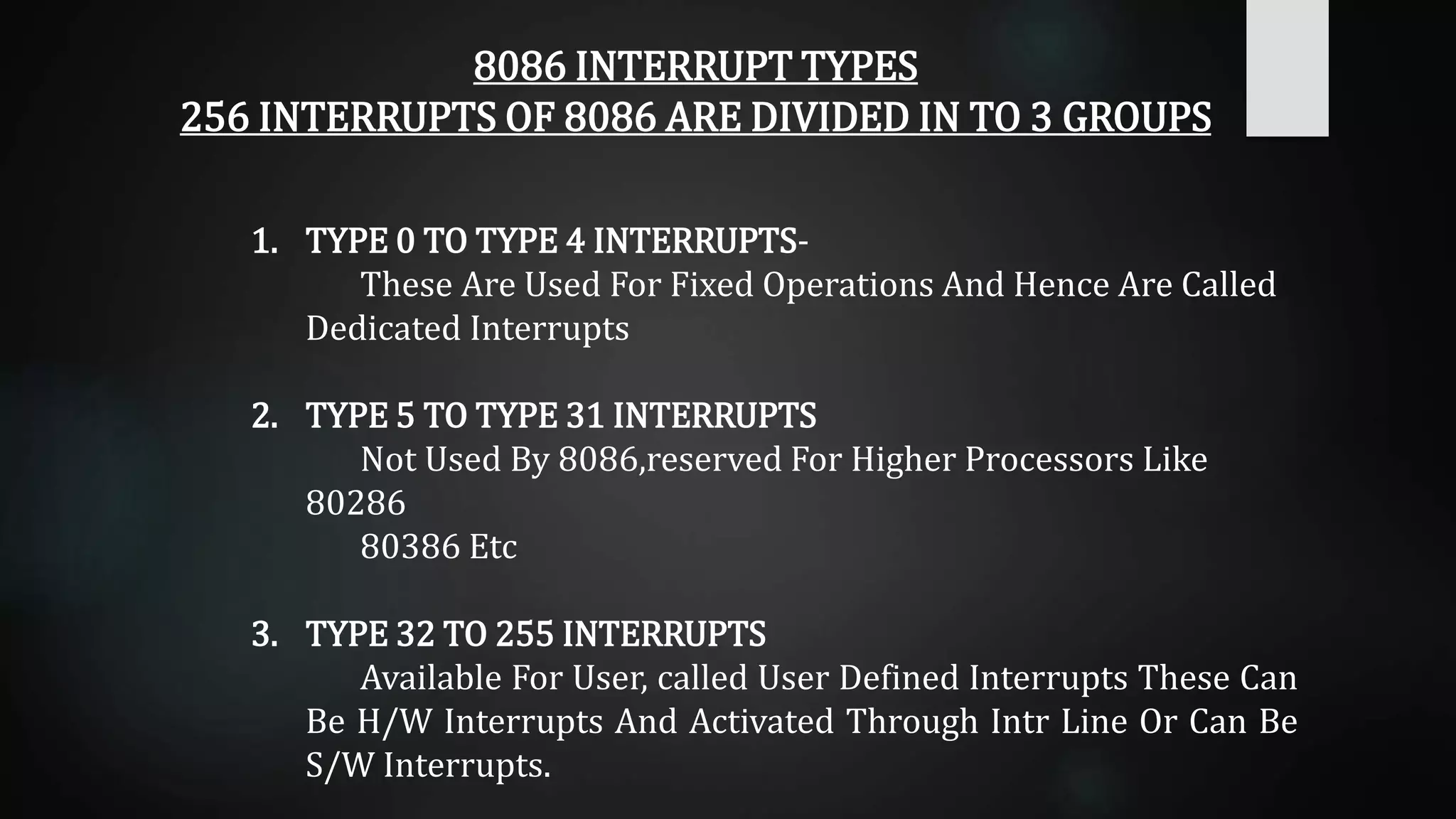 Interrupts of 8086 | PPTX