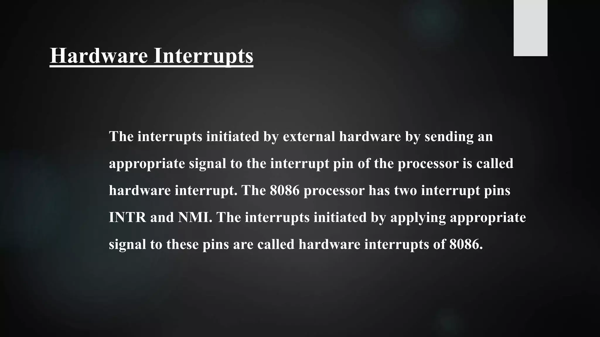 Interrupts of 8086 | PPTX Interrupts of 8086 | PPTX
