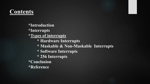 Interrupts Of 8086 Ppt 
