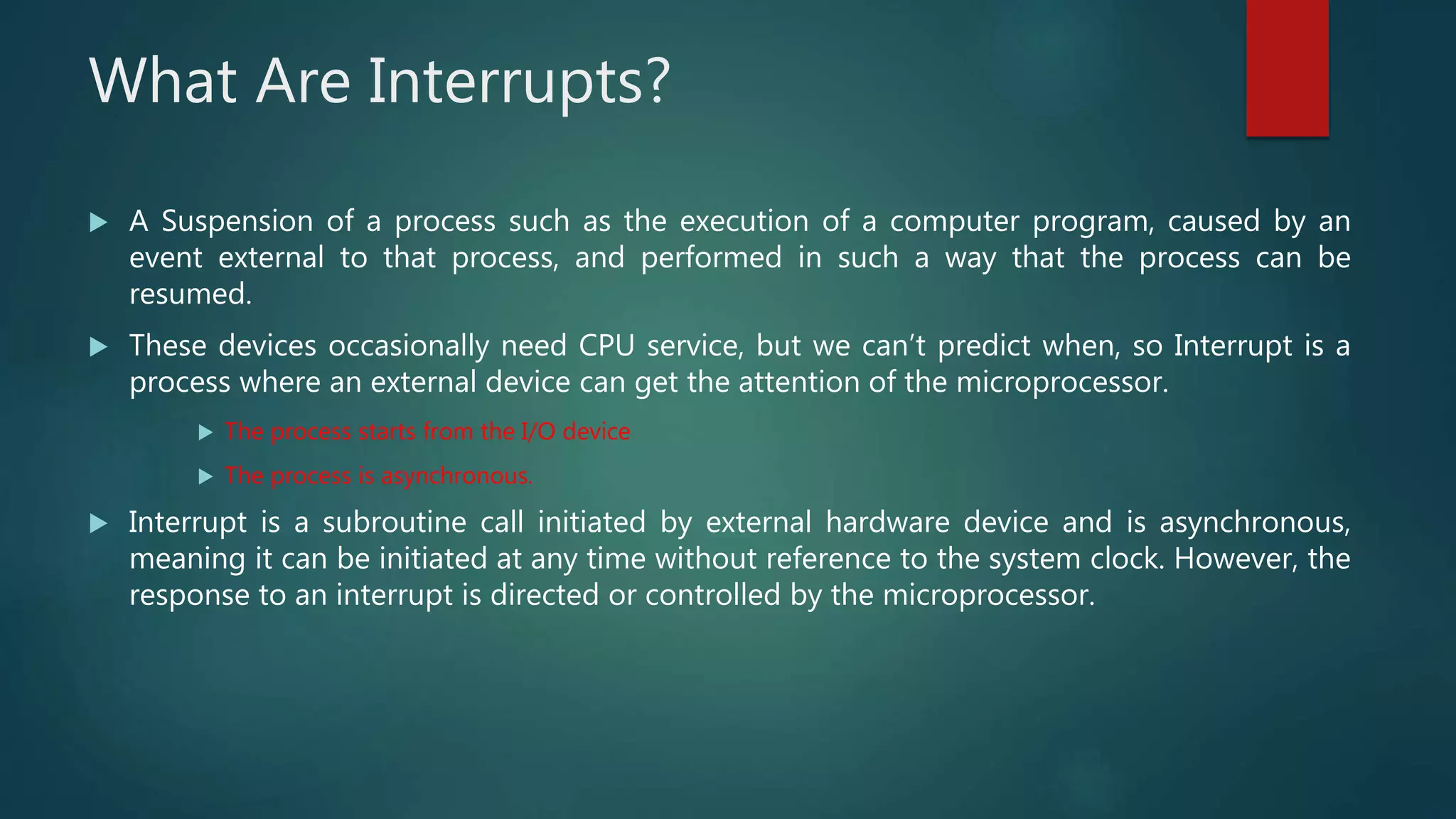 Interrupts of 8085 | PPTX