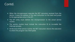 Interrupts of 8085 | PPTX