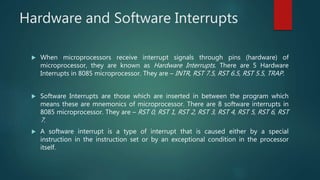 Interrupts of 8085 | PPTX