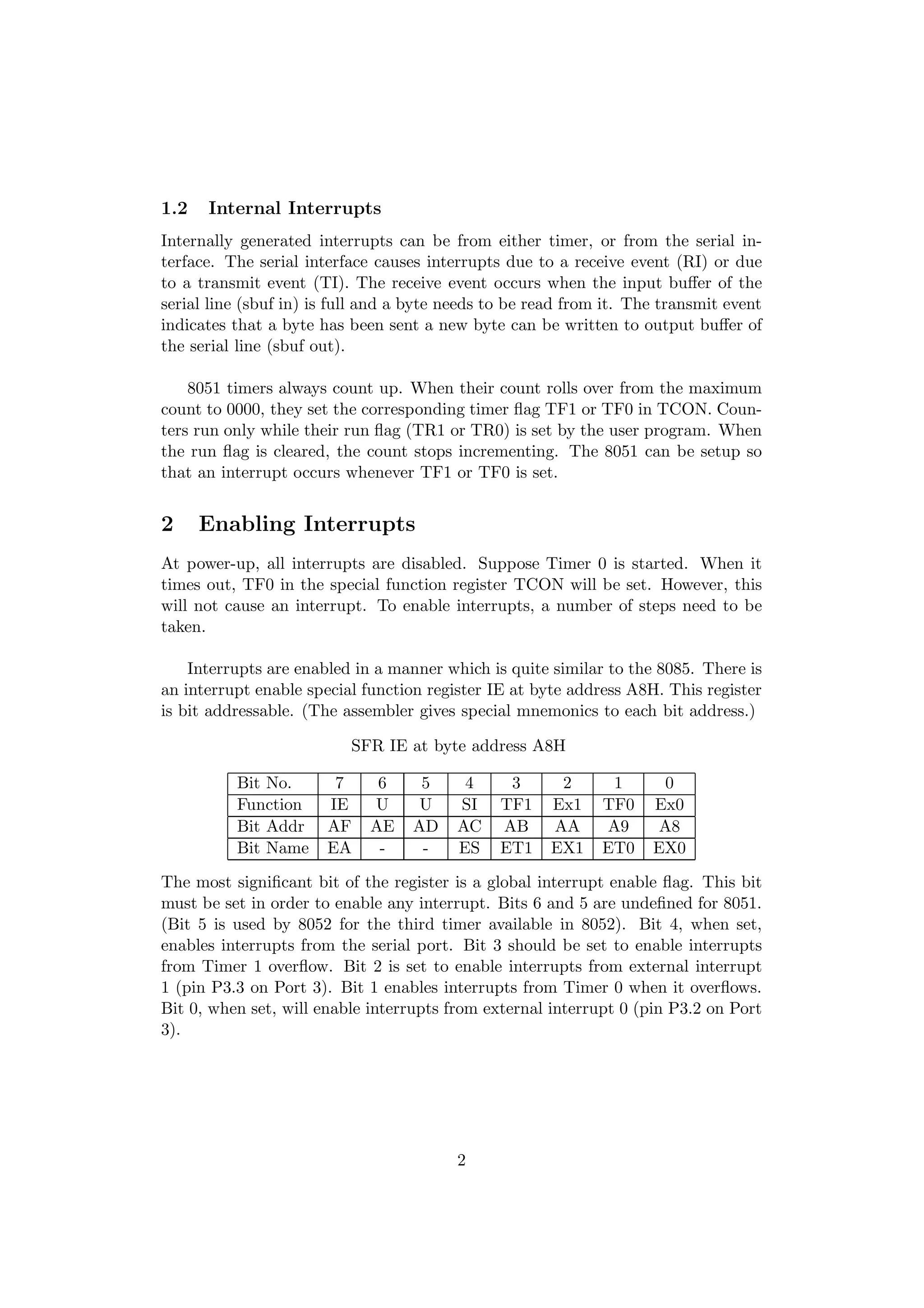 8051 Interrupts | PDF