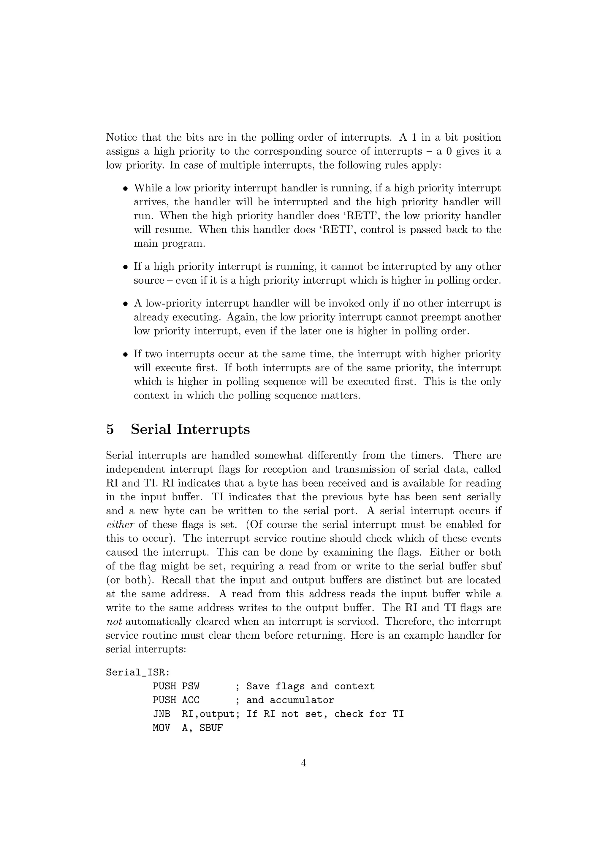 8051 Interrupts | PDF