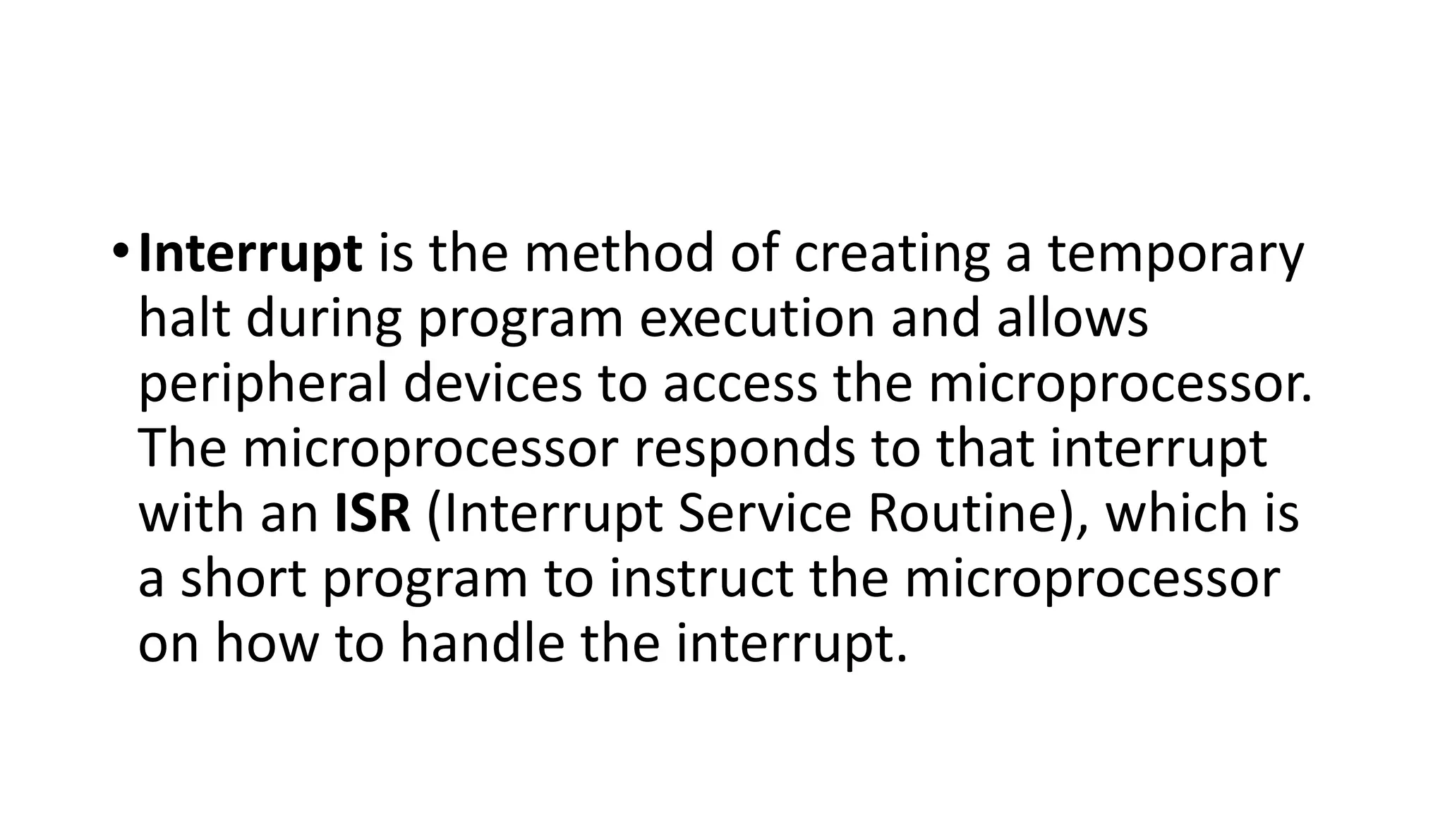 interrupts.pptx | Operating Systems | Computer Software and Applications