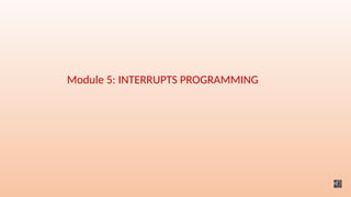 hardware interrupts in 8051 microcontroller | PPT