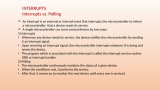 hardware interrupts in 8051 microcontroller | PPT