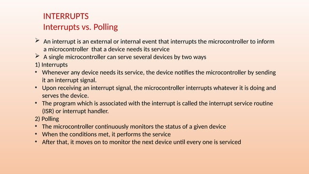 hardware interrupts in 8051 microcontroller | PPTX hardware interrupts in 8051 microcontroller | PPTX