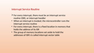 hardware interrupts in 8051 microcontroller | PPT