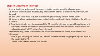 hardware interrupts in 8051 microcontroller | PPTX