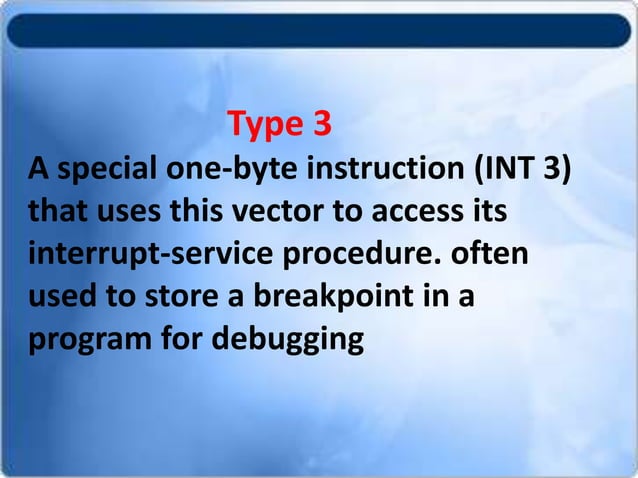 INTERRUPTS OF 8086 MICROPROCESSOR | PPT INTERRUPTS OF 8086 MICROPROCESSOR | PPT