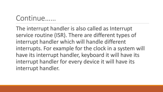 Interrupts and types of interrupts | PPTX