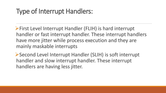 Interrupts and types of interrupts | PPTX
