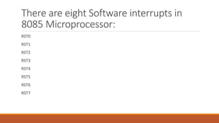 Interrupts and types of interrupts | PPTX