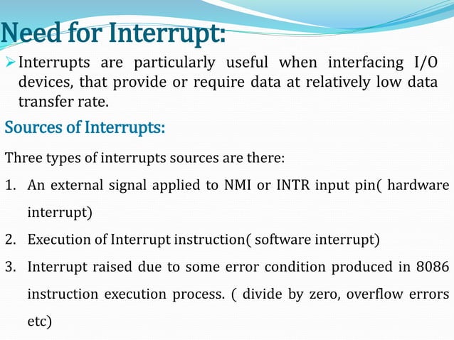 8086 Interrupts & With DOS and BIOS by vijay | PPTX | Operating Systems | Computer Software and ...