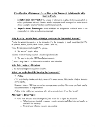 Interrupts in CPU | PDF