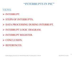 Interrupts in pic | PPTX