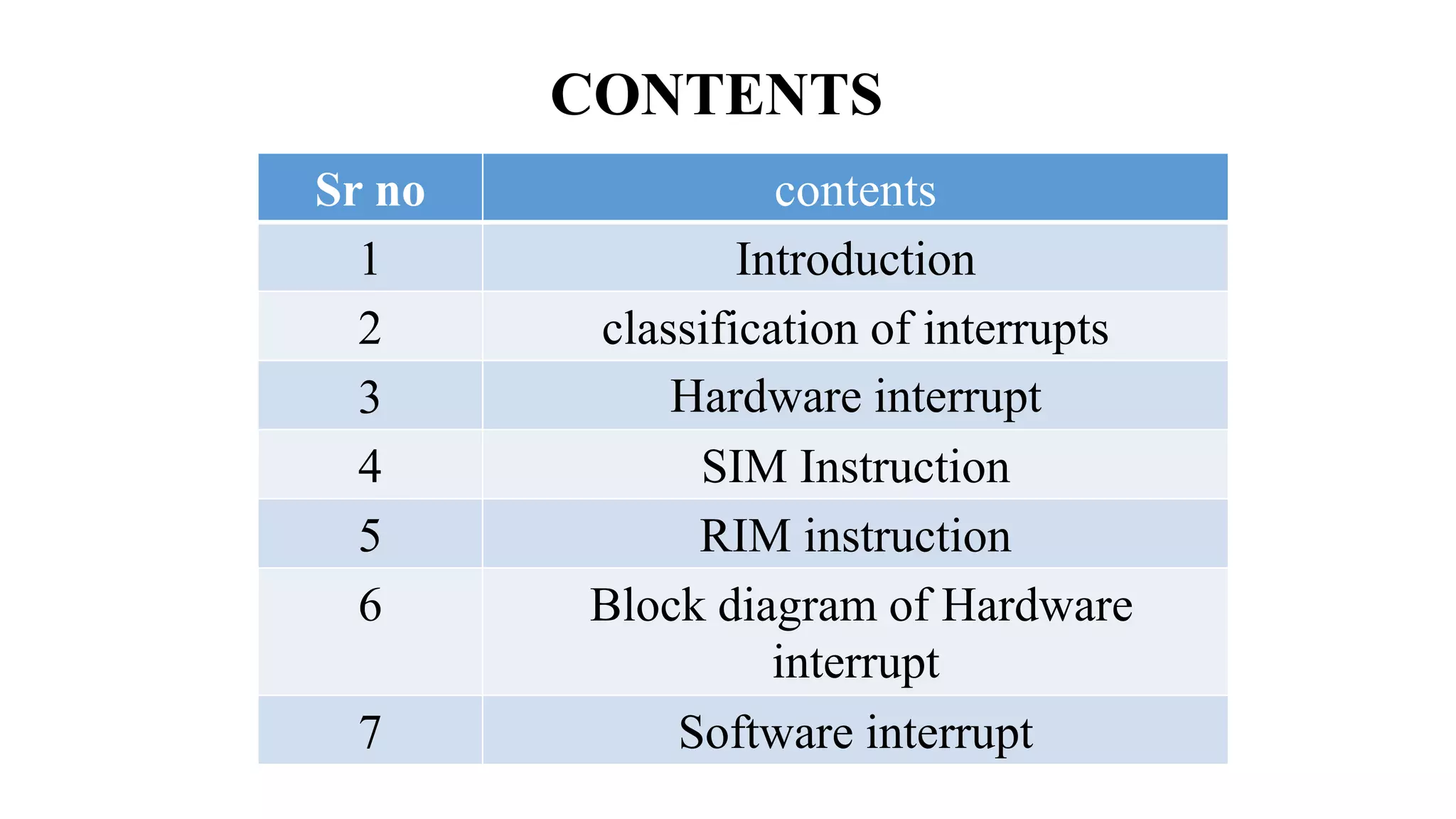 Interrupts of microprocessor 8085 | PPT Interrupts of microprocessor 8085 | PPT