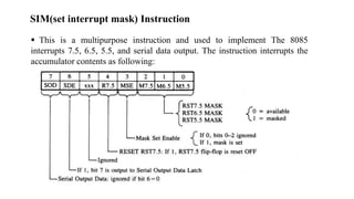 Interrupts of microprocessor 8085 | PPT