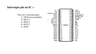 Interrupts of microprocessor 8085 | PPT