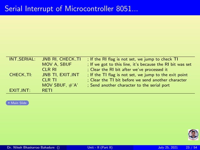 Interrupts of microcontroller 8051 | PDF Interrupts of microcontroller 8051 | PDF
