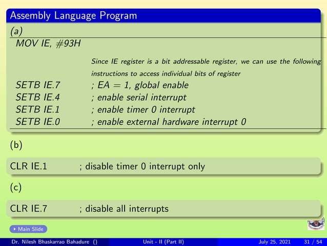 Interrupts Of Microcontroller 8051 Pdf