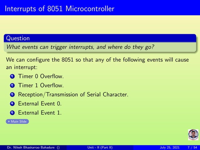 Interrupts Of Microcontroller 8051 Pdf