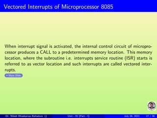 Interrupts of microprocessor 8085 | PDF