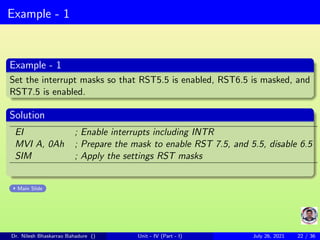 Interrupts of microprocessor 8085 | PDF