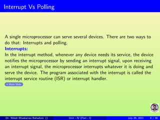 Interrupts of microprocessor 8085 | PDF