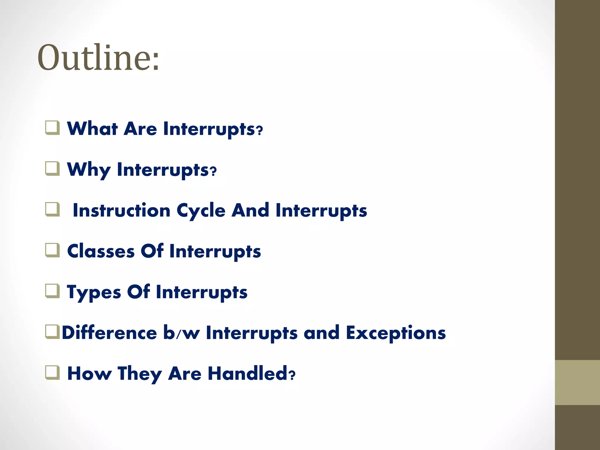 Interrupts ppt | PPTX