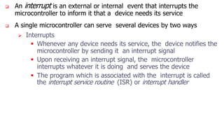 Interrupts programming in embedded C using 8051 | PPT