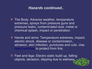 Hazards and Different Types of PPE | ODP