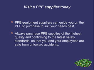 Hazards and Different Types of PPE | ODP