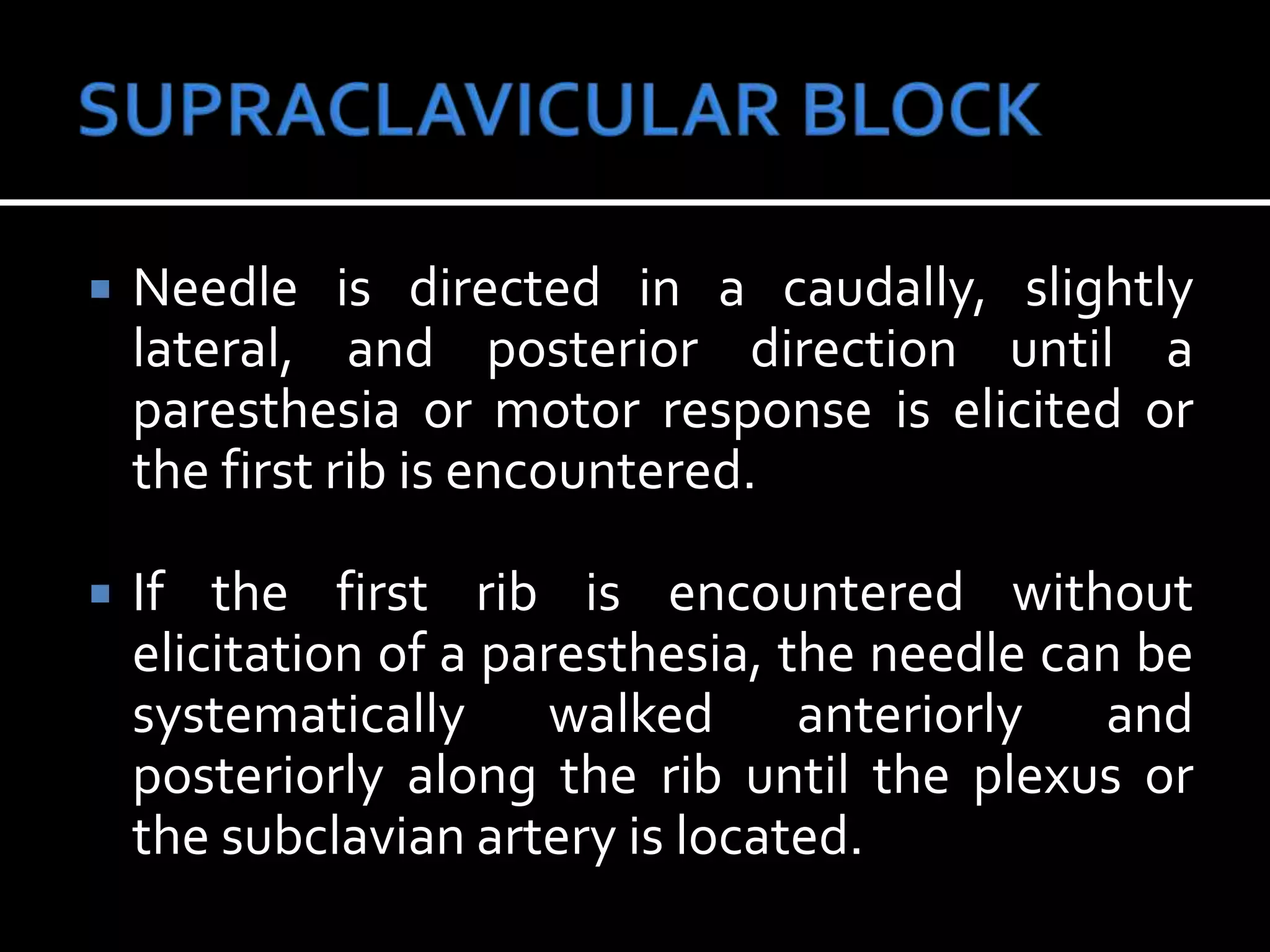 Interscalene & supraclavicular nerve blocks | PPTX