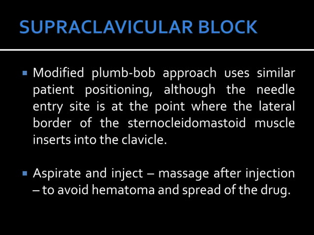 Interscalene & supraclavicular nerve blocks | PPTX
