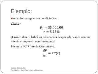 Interés compuesto continuo | PPTX