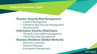 Risk Intelligence: Threats are the New Risk | PPT