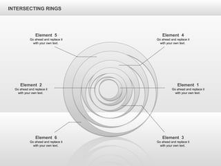 Intersecting Rings for PowerPoint by PoweredTemplate.com