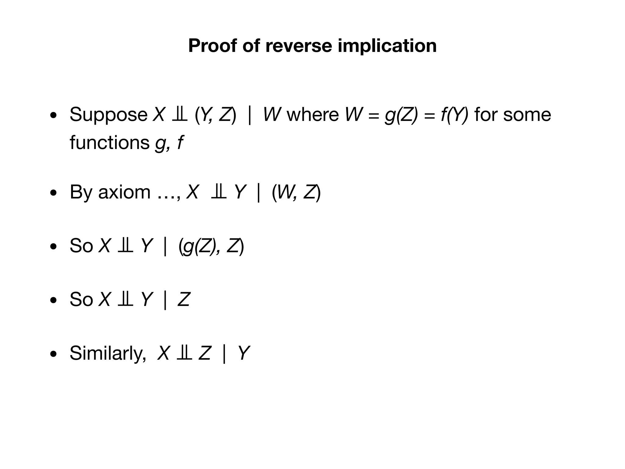 The Intersection Axiom of Conditional Probability | PPT