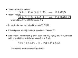 The Intersection Axiom of Conditional Probability | PPT
