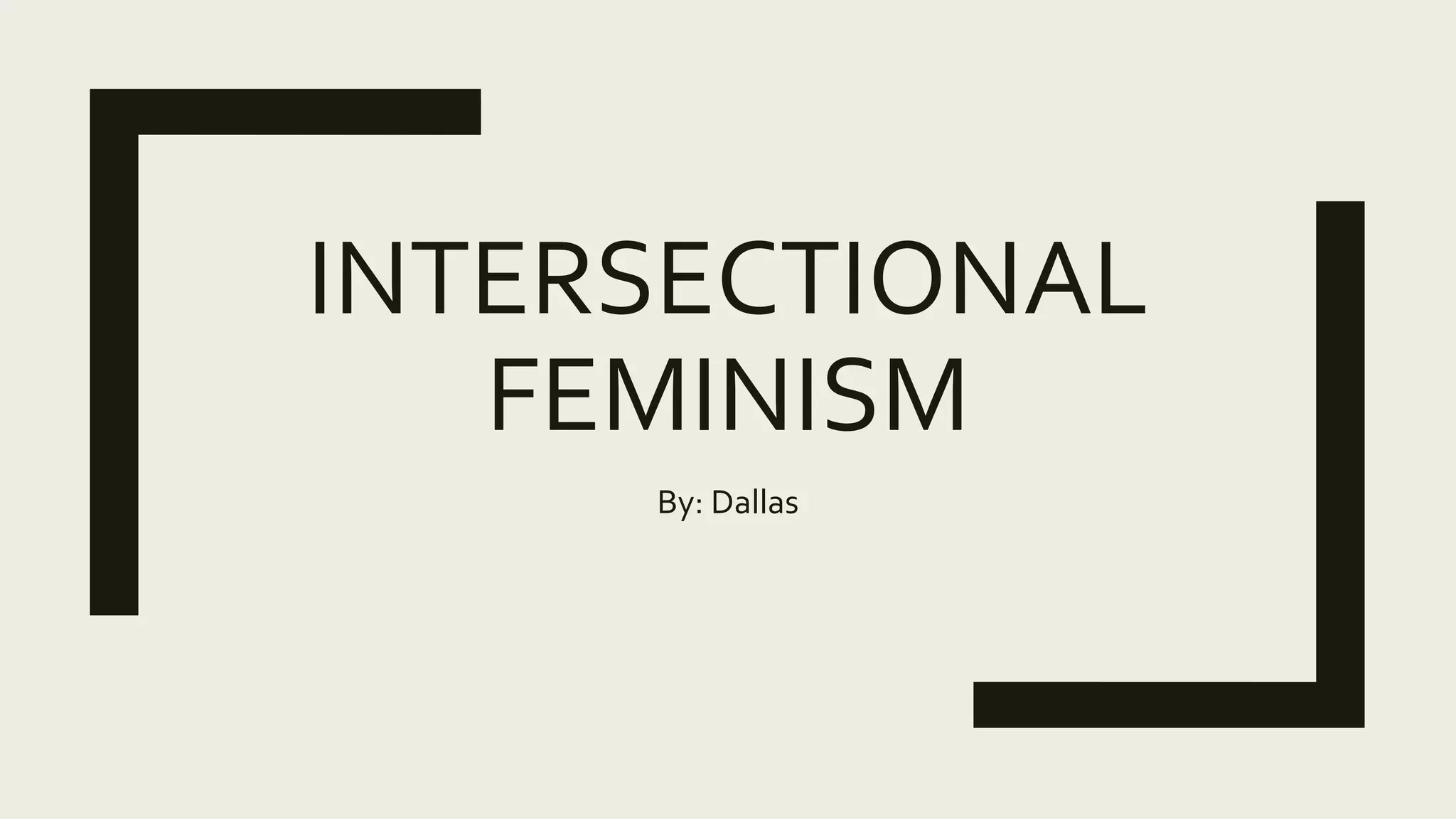 Intersectional feminism | PPTX