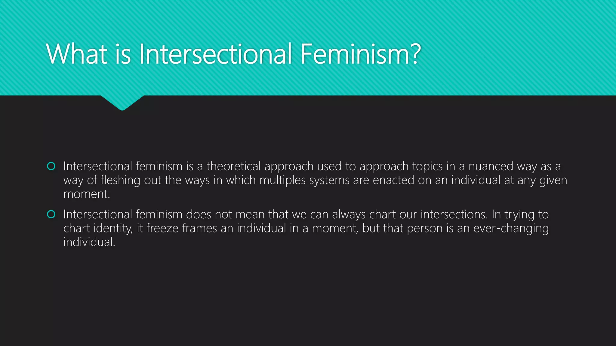 Intersectional feminism | PPTX
