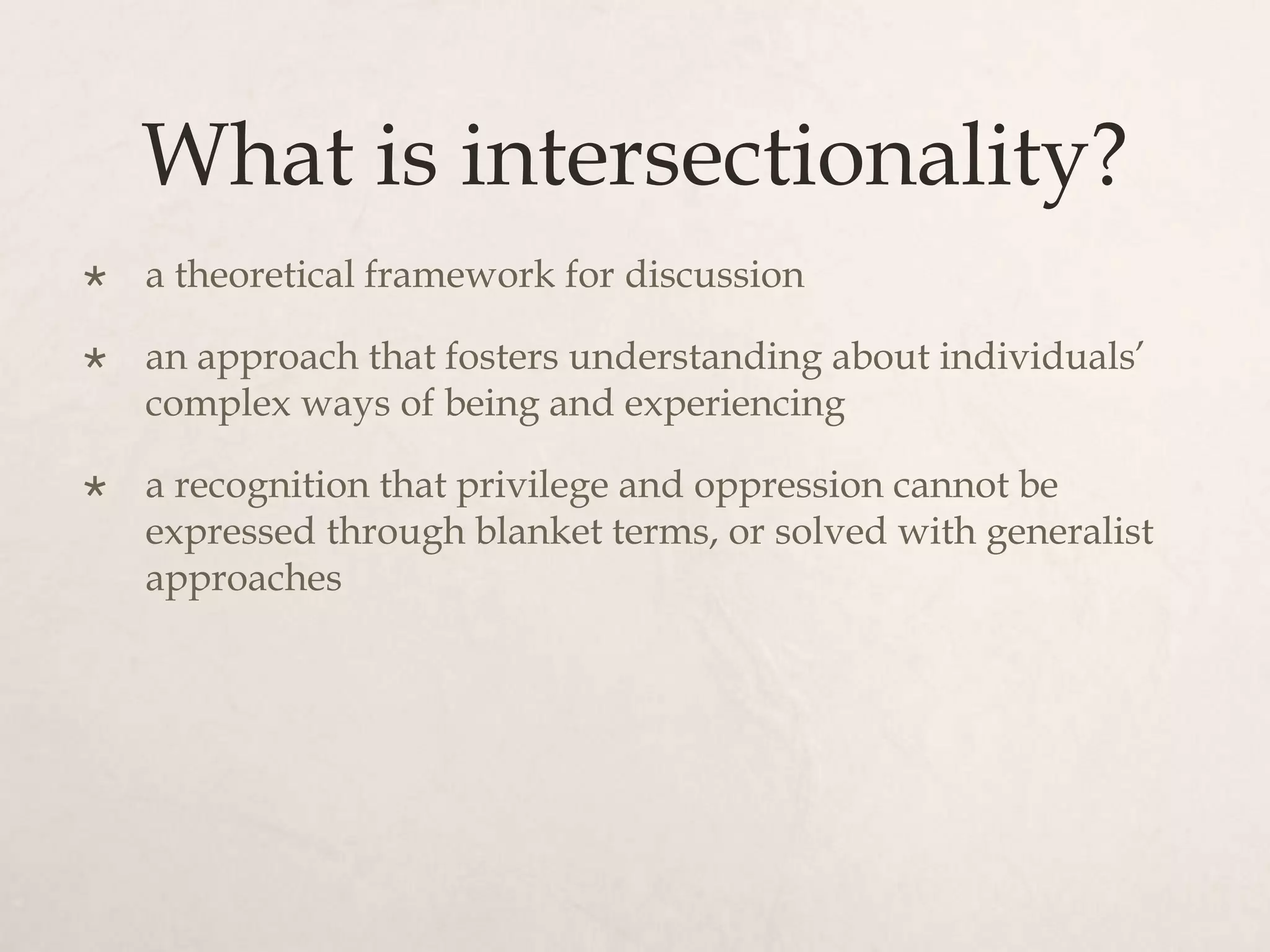 Intersectional Feminism | PPTX