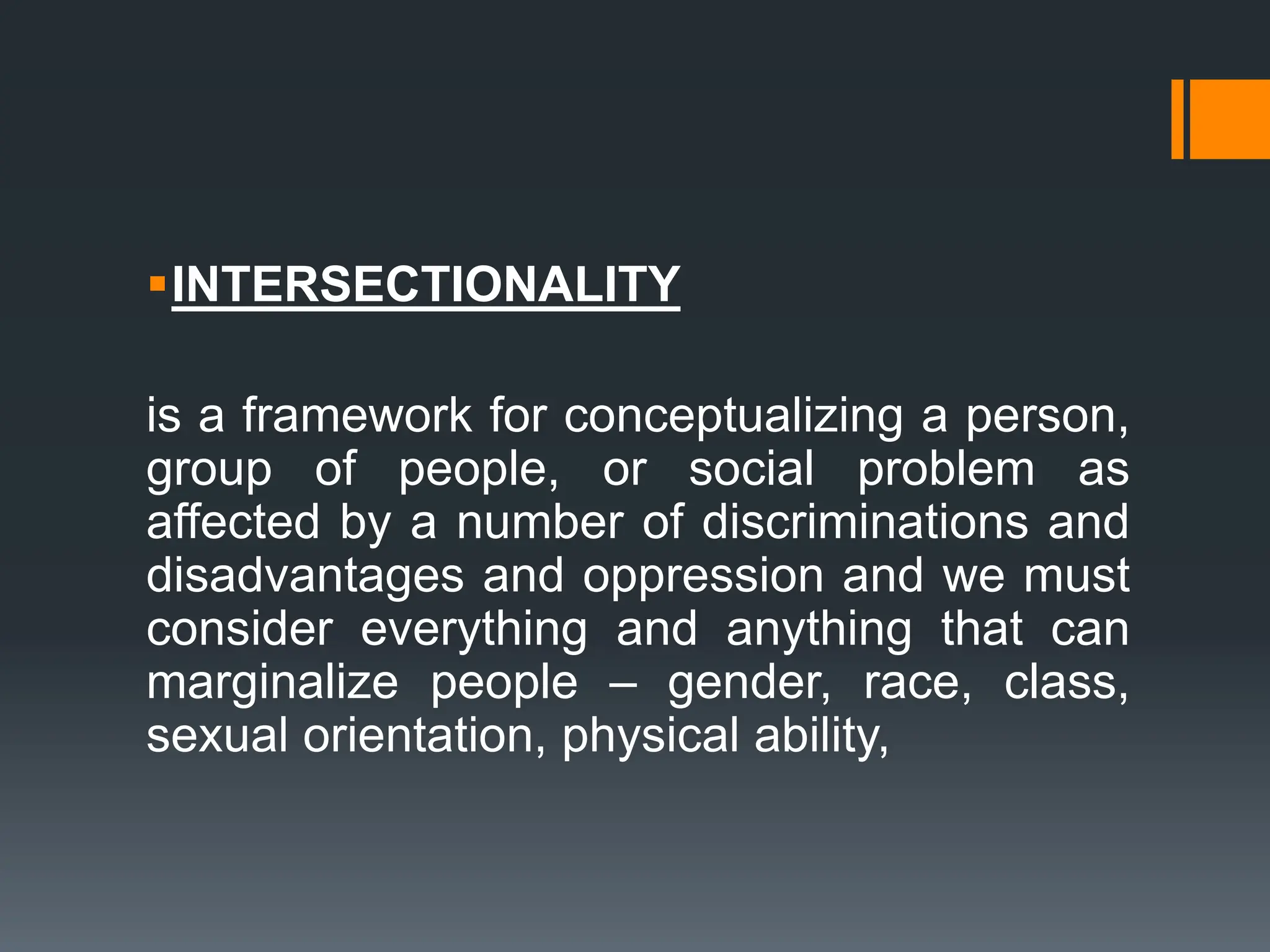 INTERSECTIONALITY.pptx | Debated Sensitive Social Issues | Sensitive Topics